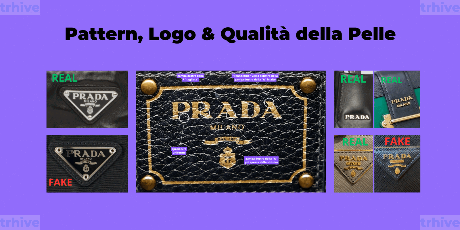 Come riconoscere una borsa PRADA FAKE – trhive